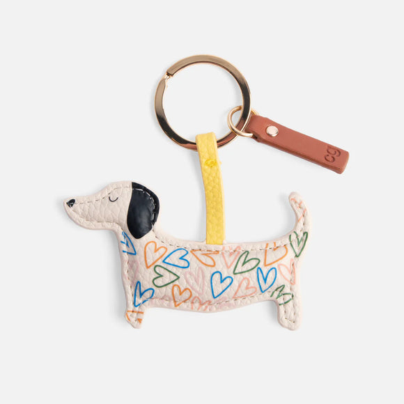 Caroline Gardner Heart Dog Keyring – Serendipity House
